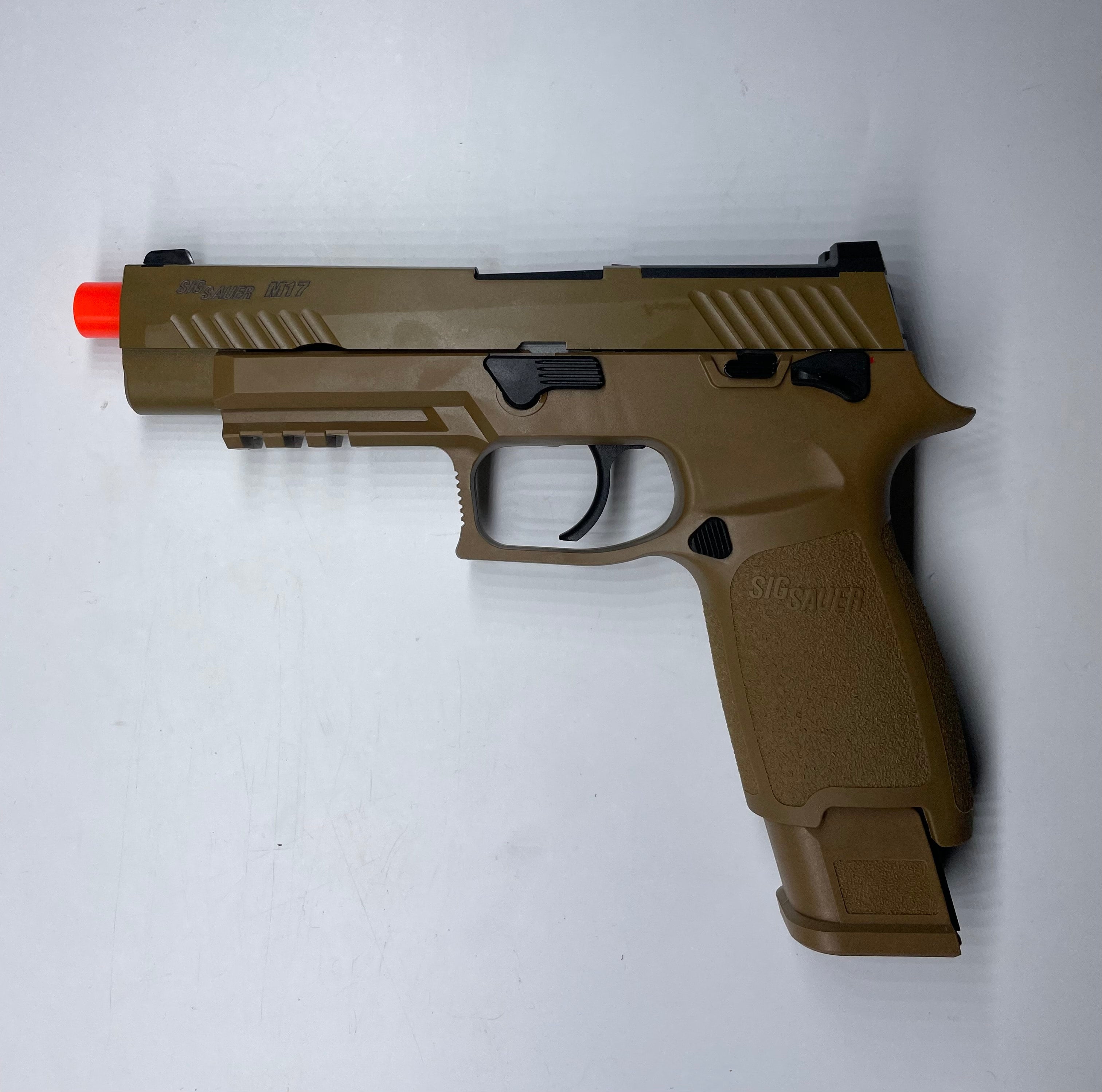 Sig Sauer ProForce P320 M17 MHS Airsoft Gas Blowback Pistol Tan Co2 | BATTLE LAB