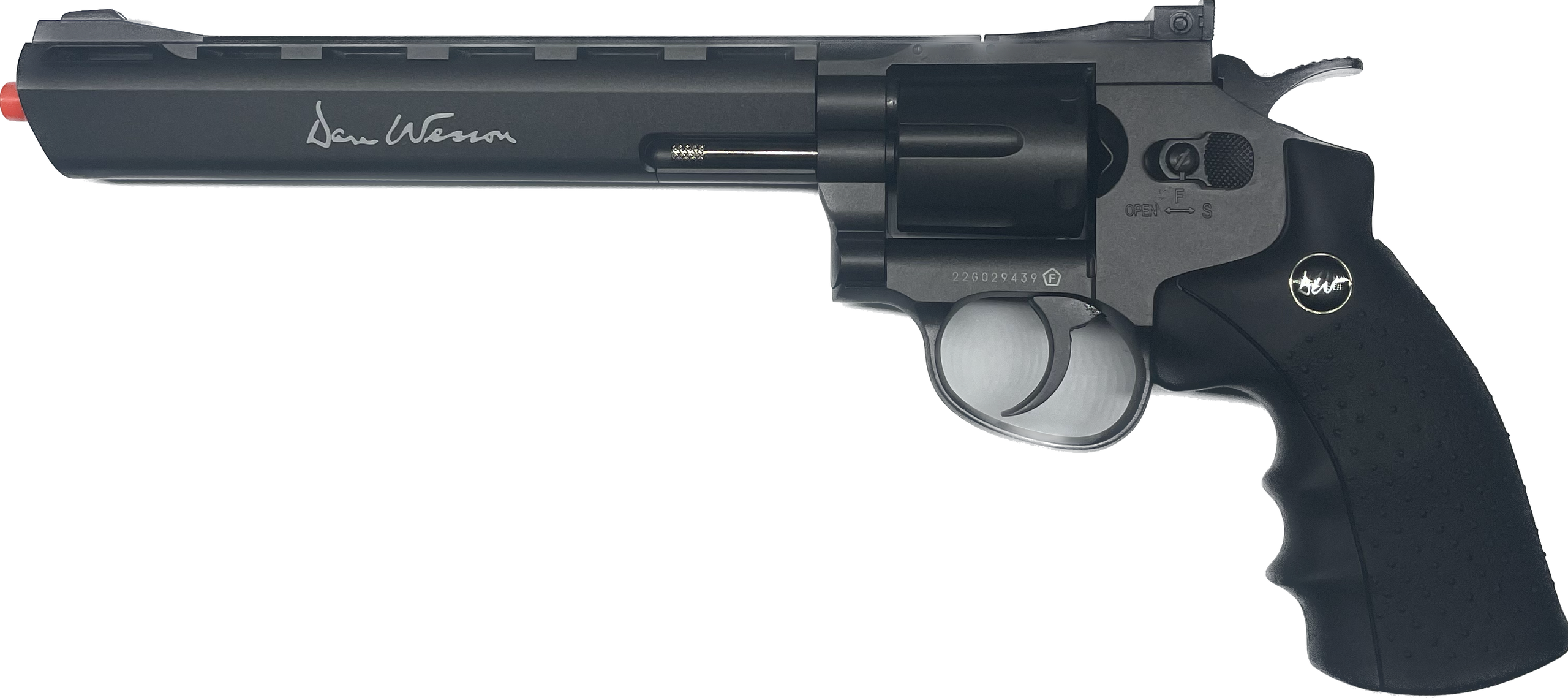 ASG Licensed Dan Wesson WG Co2 Full Metal High Power Airsoft 6mm Magnum Gas Revolver Black ...